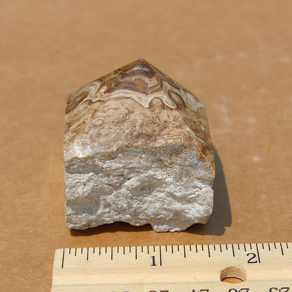 Chocolate Calcite Point - Bey's Rock Shop