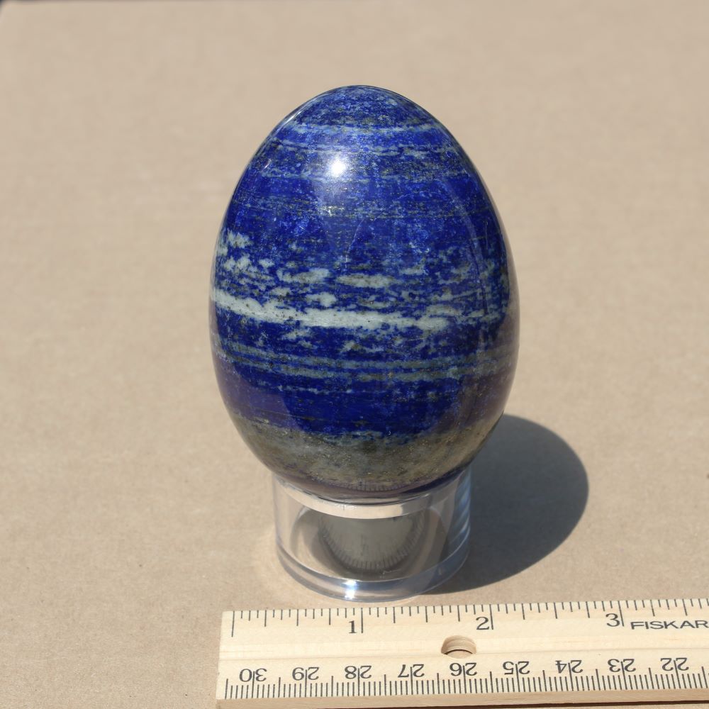 Lapis Egg from Afghanistan - Bey's Rock Shop