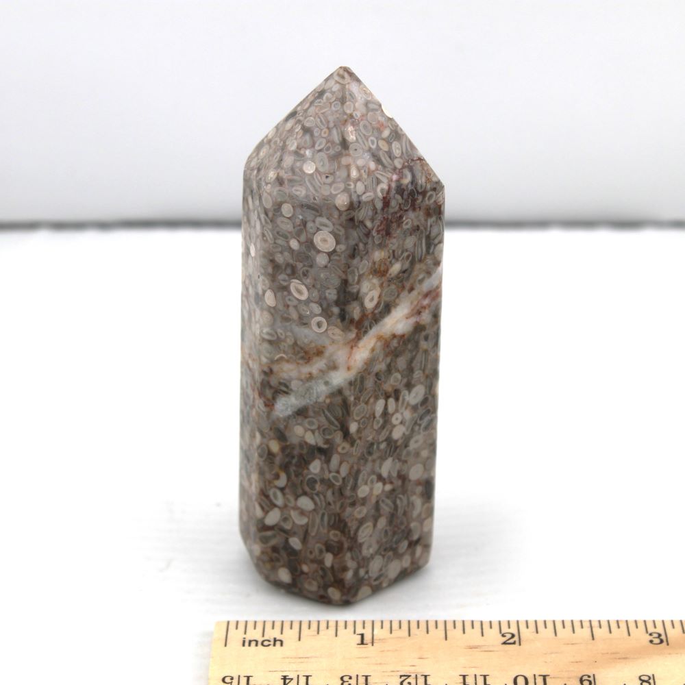 Orbicular Jasper Tower - Bey's Rock Shop