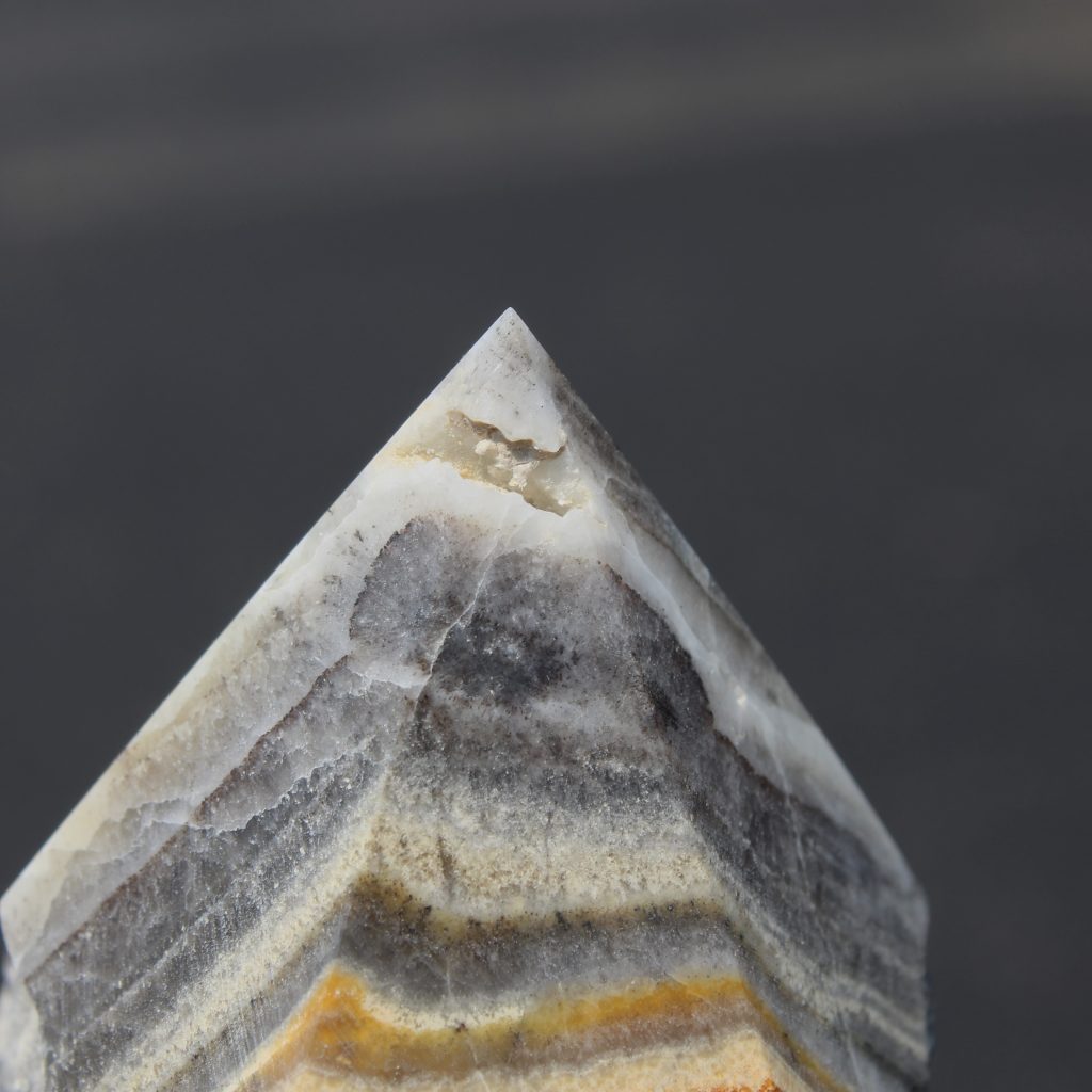 Striped Calcite Point from Pakistan - Bey's Rock Shop