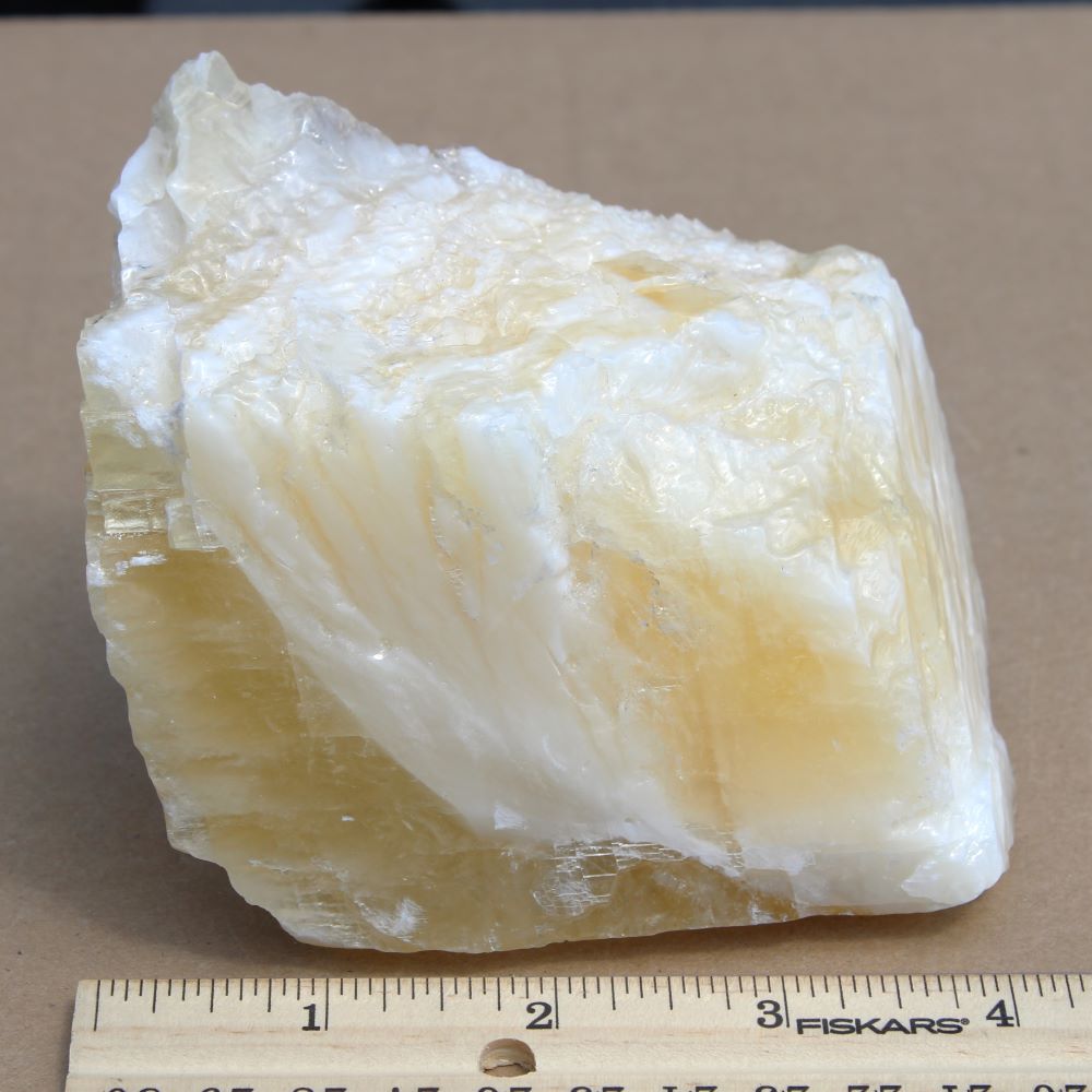 Yellow & White Calcite from Mexico - Bey's Rock Shop